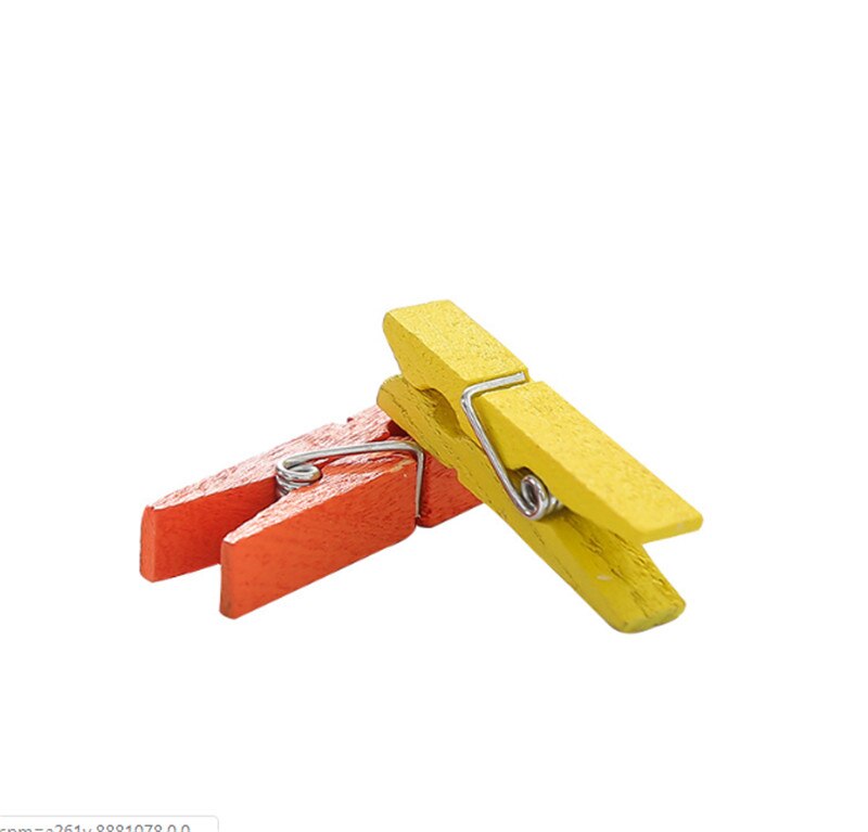 Pinzas de ropa decorativas de colores, Mini pinzas... – Grandado