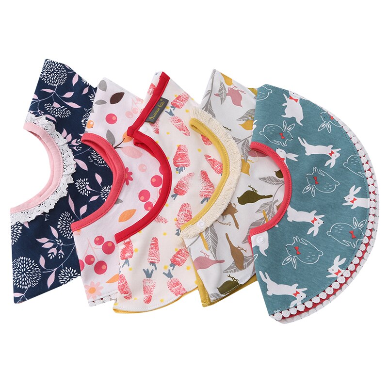 Puuvilla pyöreä ruokalappu vauva babador ruokinta ... – Grandado