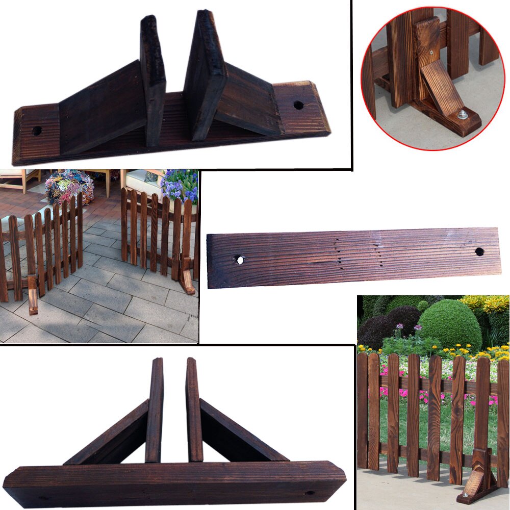 Outdoor patio Decorative Garden Fence Base - Wood ... – Grandado