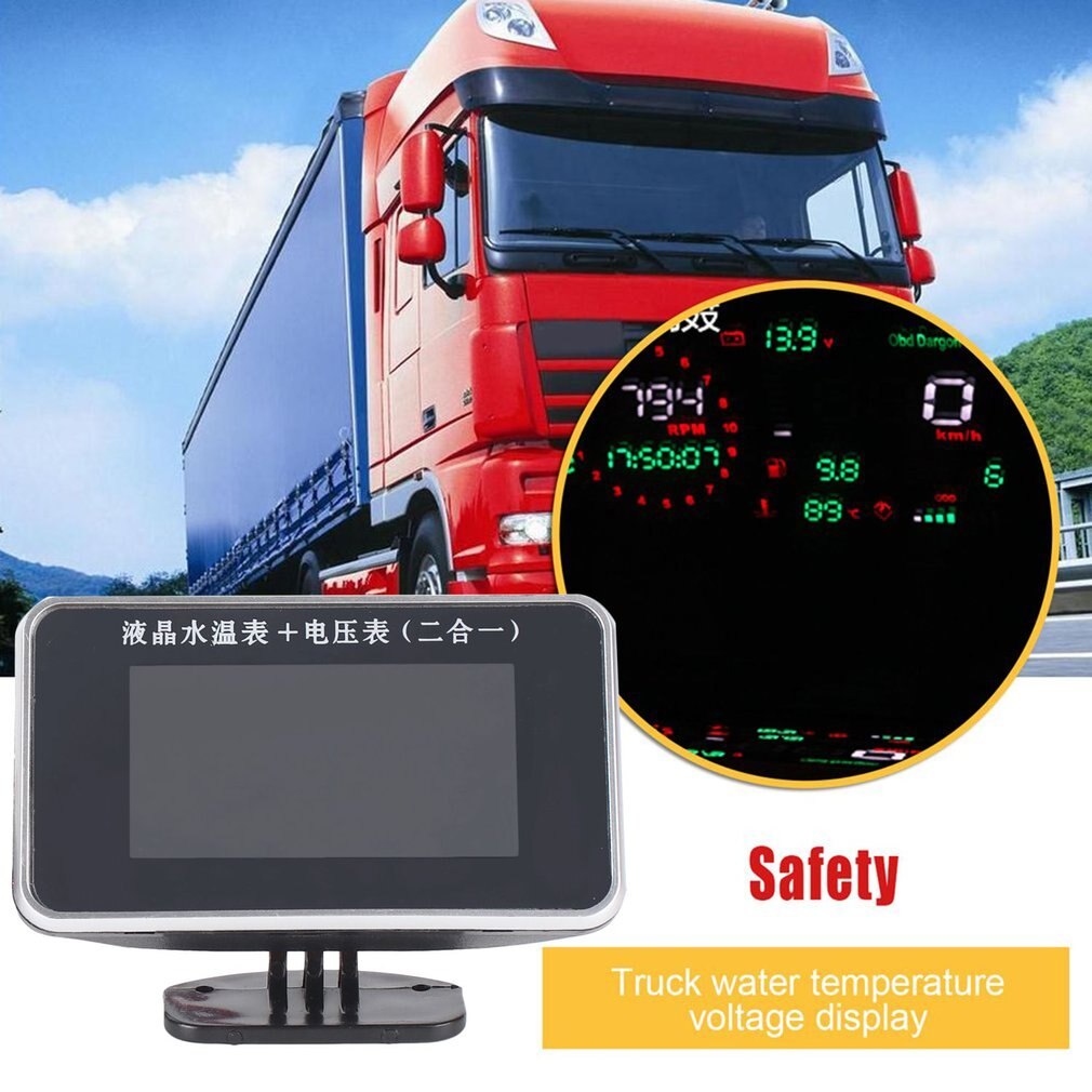 DC 9-36V Auto Car 2-in-1 LCD Screen Gauge Digital ... – Vicedeal