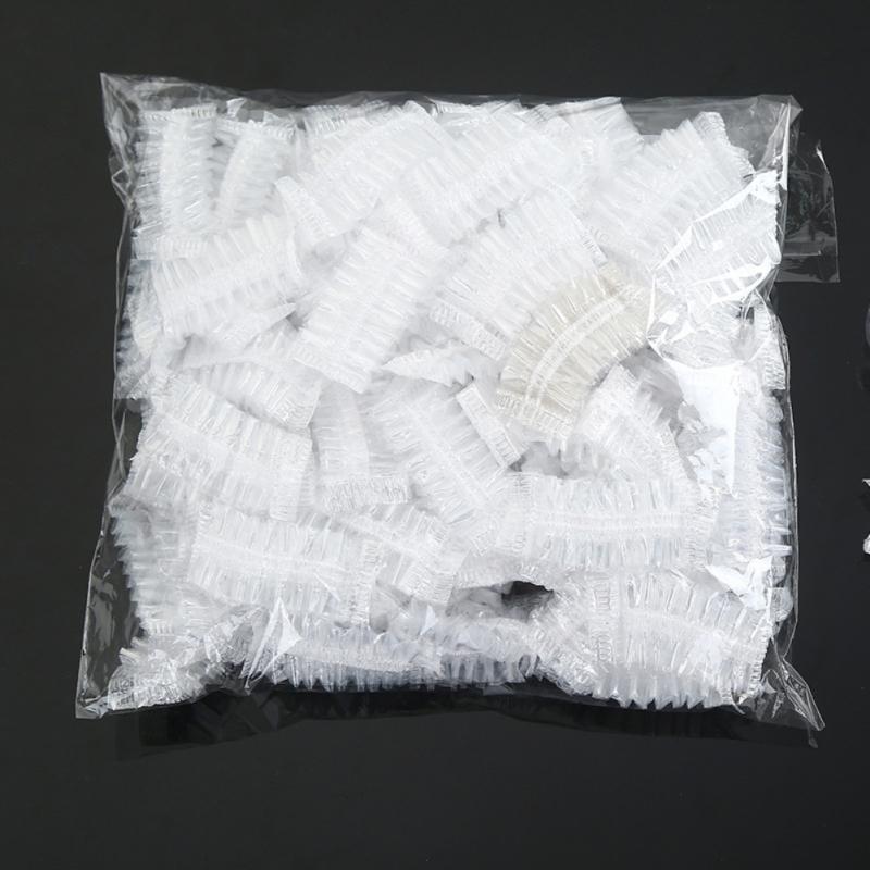 100 unids/set peluquería desechable orejeras salón... – Grandado