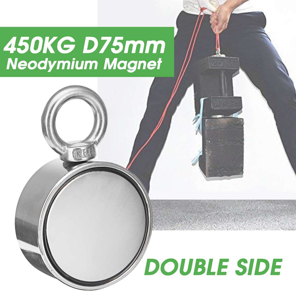 Strong Double Side 160/350/450/600KG Neodymium Mag... – Vicedeal