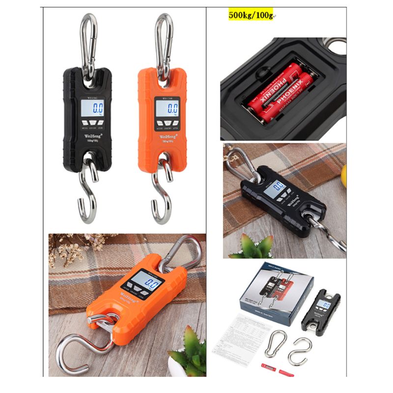 Mini Crane Scale Portable 500 kg / 1000 lb Heavy D... – Grandado