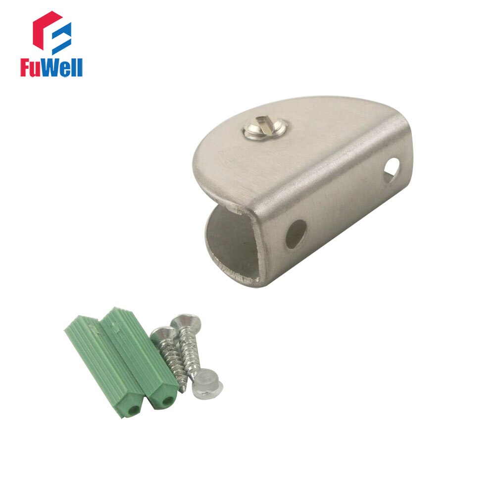 4pcs Cabinet Glass Clamp Half Round Stainless Stee... – Grandado
