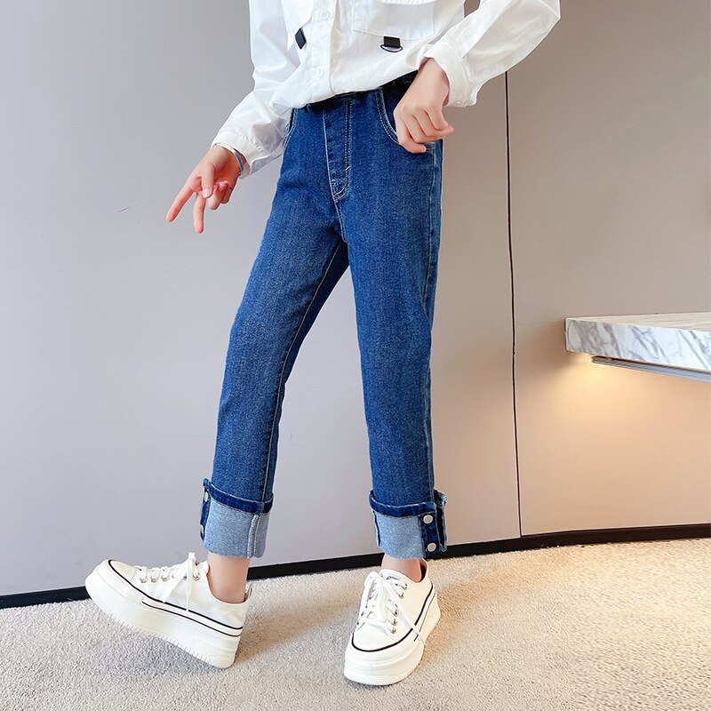Spring Autumn Baby Girls Jeans Pant 2022 Straight ... – Vicedeal