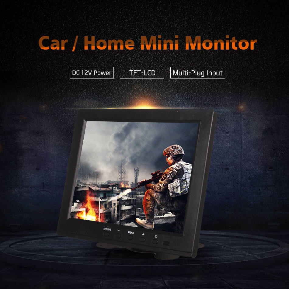 Moniteur HD 8 pouces, TFT-LCD prises multiples, HD... – Grandado