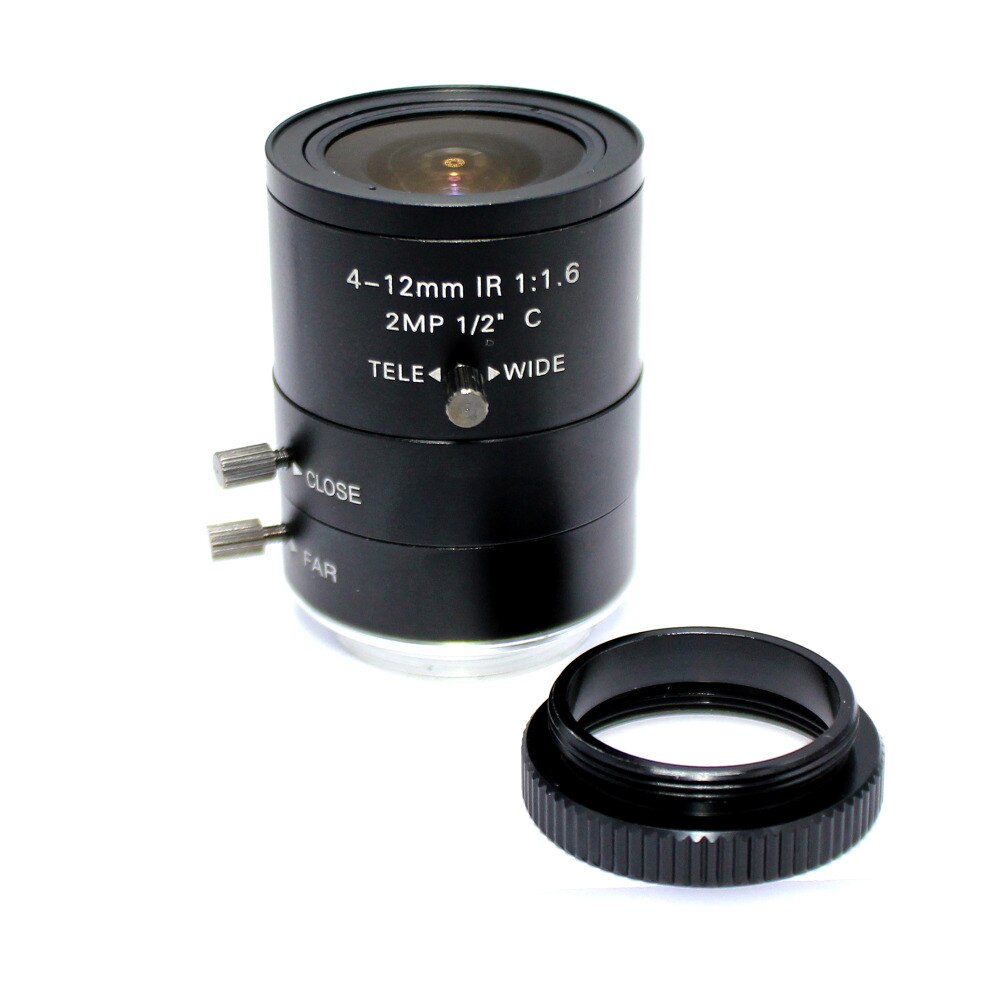 2MP 4-12Mm Ir Lens C Mount 2.0 Mega Pixel Hd Indus... – Vicedeal