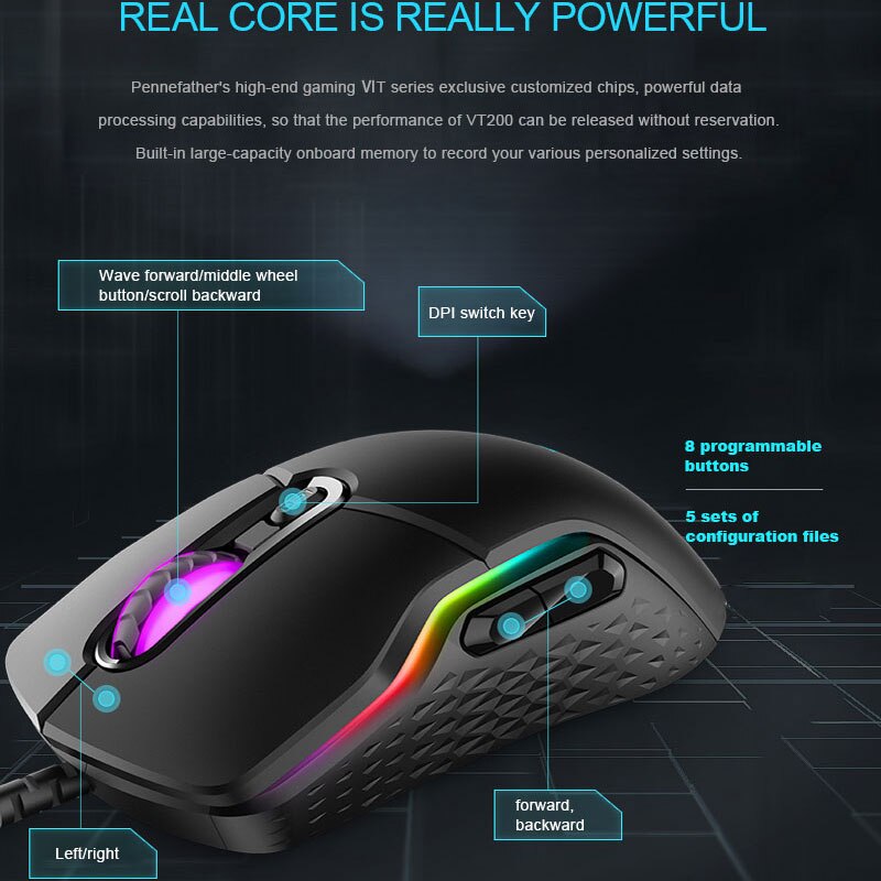 Rapoo RGB Wireless Wired Double Model Gaming Mouse... – Grandado