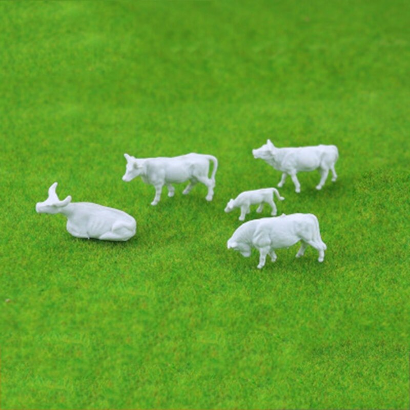 10pcs 1:87 Diy HO Scale White Cow Model Train Layo... – Grandado