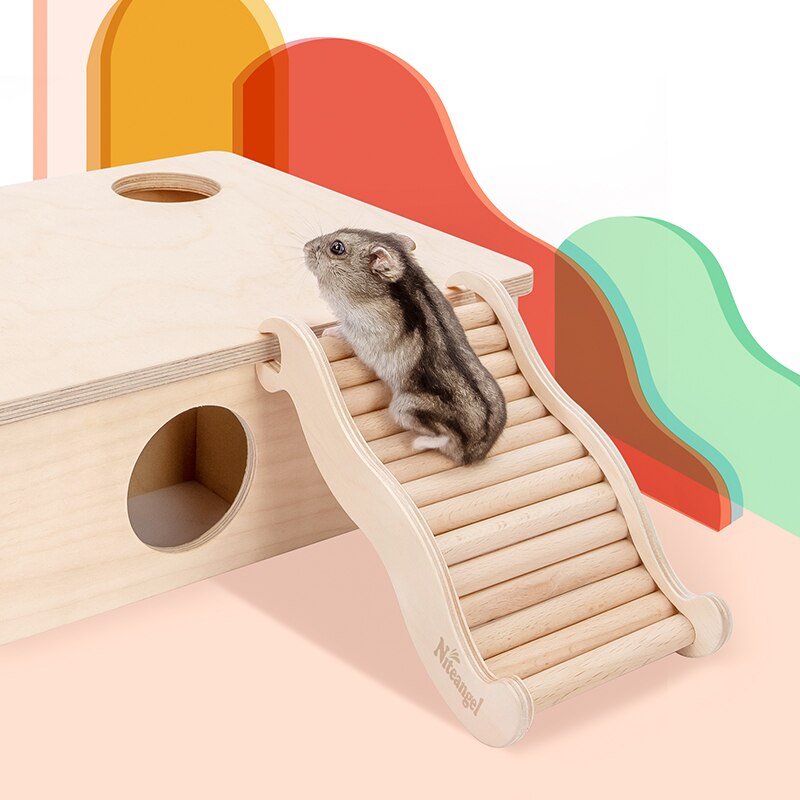Houten Hamster Traplopen Ladder Kleine Dieren Muis... – Grandado