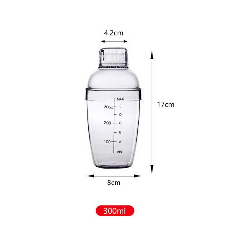 300 Ml/500 Ml/700 Ml/1000 Ml Plastic Cocktail Shak... – Grandado
