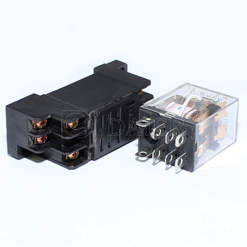 1PCS 12VDC/24VDC DPDT 8 Pins 10A 240VAC/28V DC Coi... – Grandado