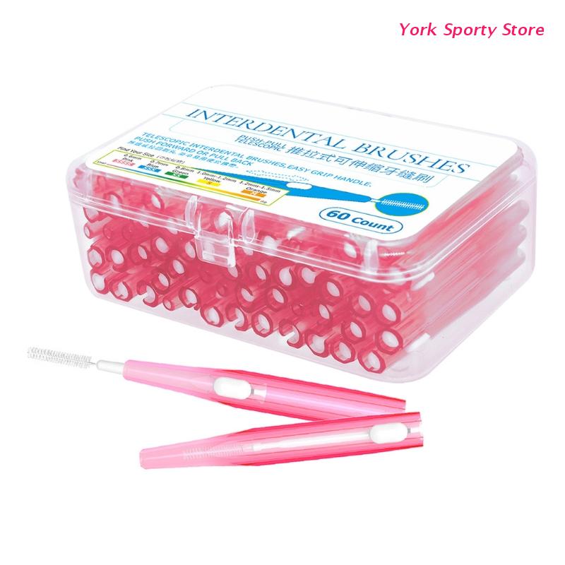 60Pcs 0.6mm-1.5mm Interdental Brushes Teeth Soft D... – Vicedeal