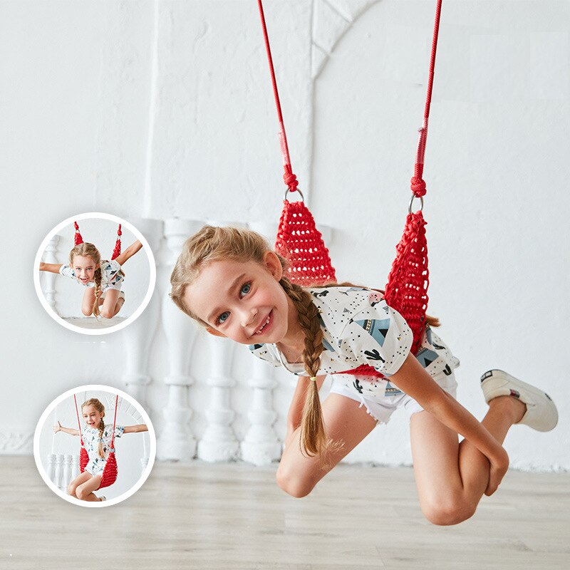 Red Portable swing children indoor outdoor swing D... – Grandado
