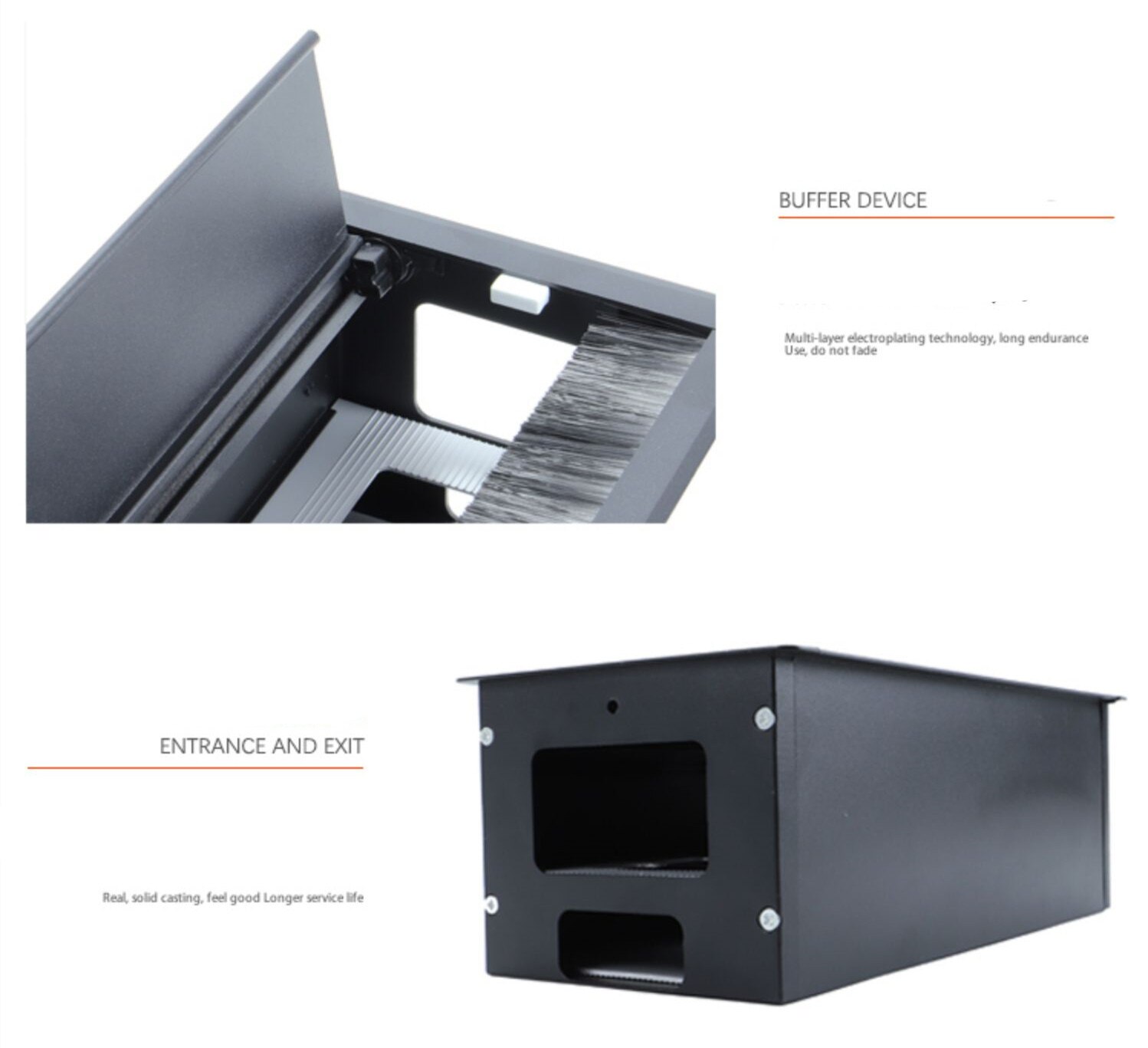 Vierkante Aluminium Buffer Demping Bureau Outlet H... – Vicedeal