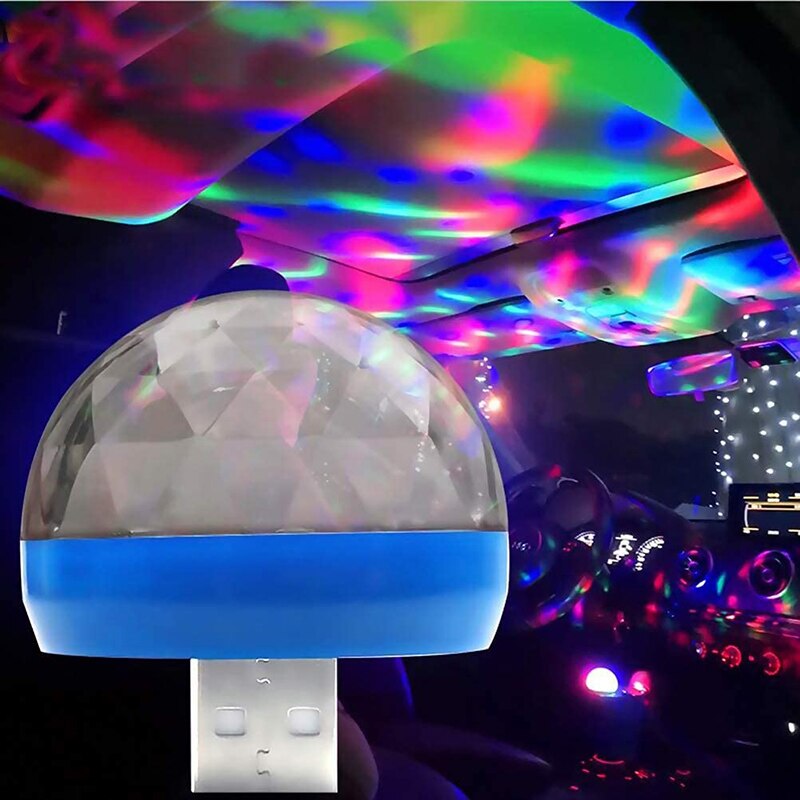 USB Mini Colorful Disco Ball LED Portable USB Crys... – Vicedeal