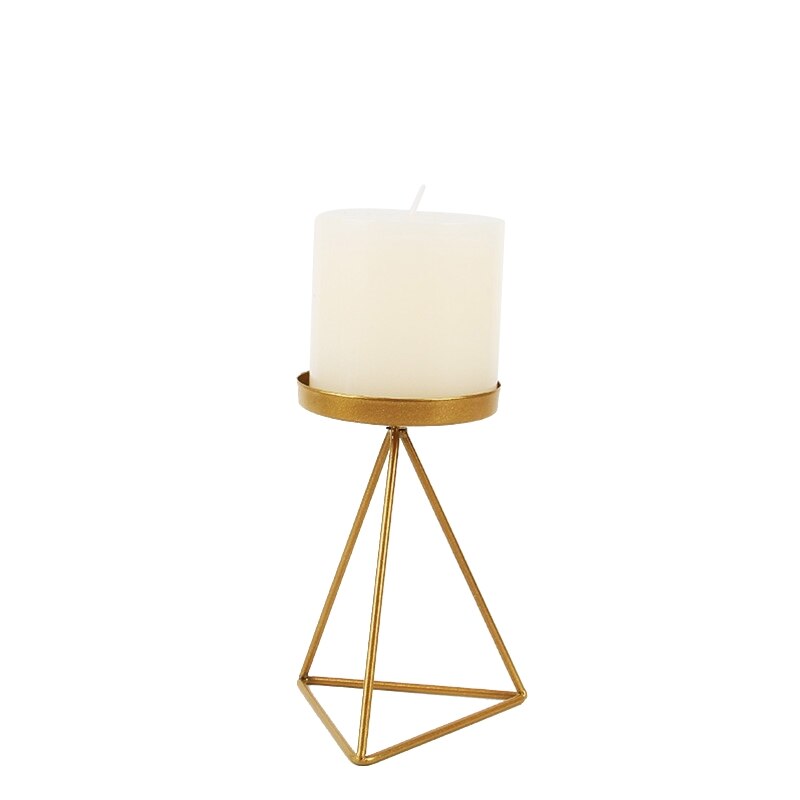 Nordic Style Wrought Iron Geometric Candle Holder ... – Grandado