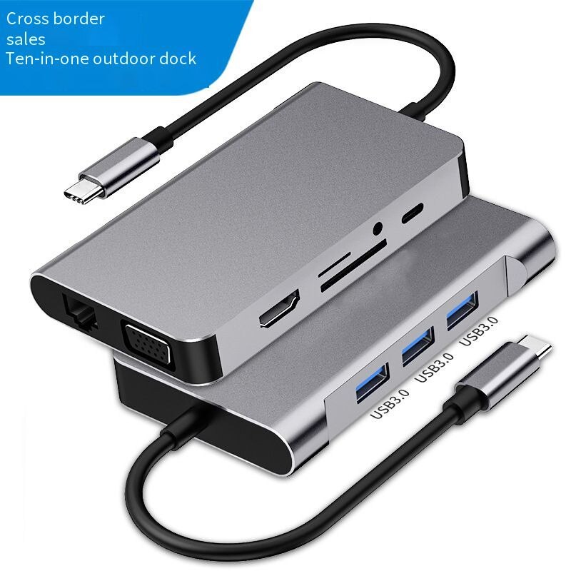 XNCORN Convenient 10in1 USB Type-c Hub Station RJ4... – Vicedeal