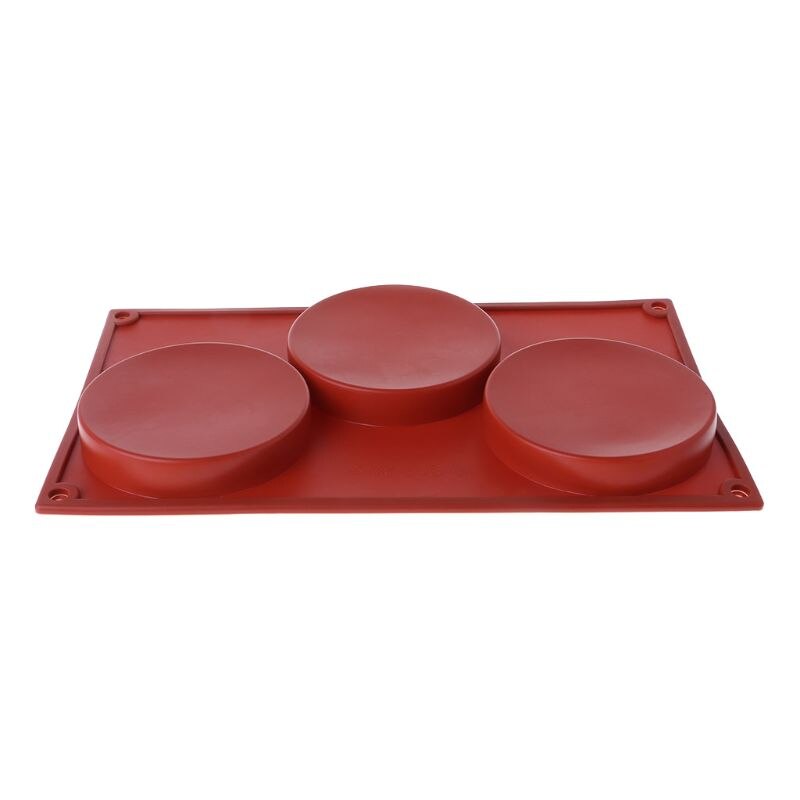 3-Cavity Large Round Disc Candy Silicone Shallow C... – Grandado