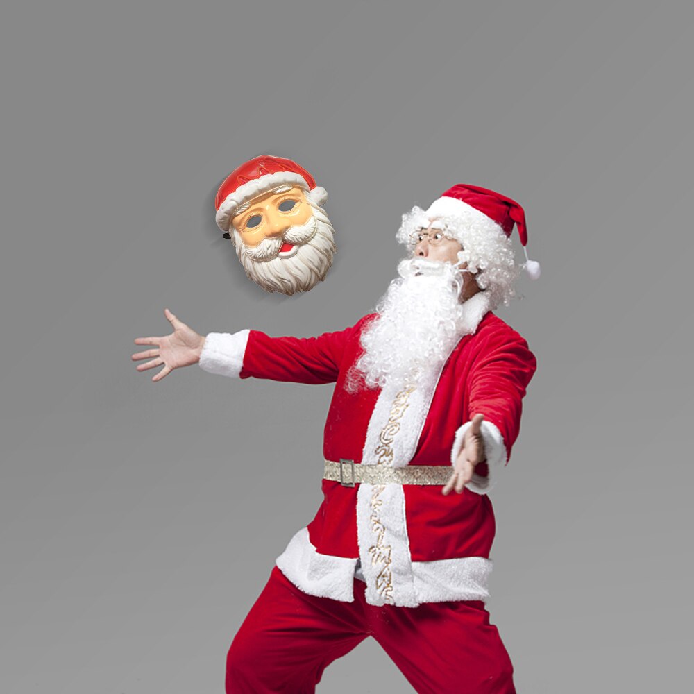 Funny Gag Toy Mask Santa Claus Wig Beard Costume S... – Grandado