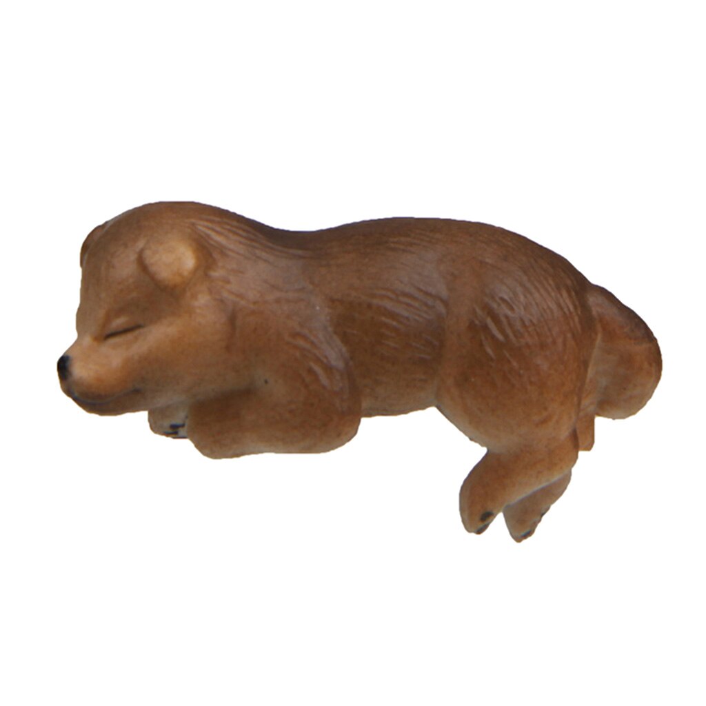 Mini Plastic Hond Cijfers Handgeschilderde Ornamen... – Grandado