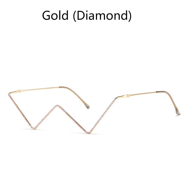 Diamond Steampunk Sunglasses Frames Triangle Eyegl... – Vicedeal