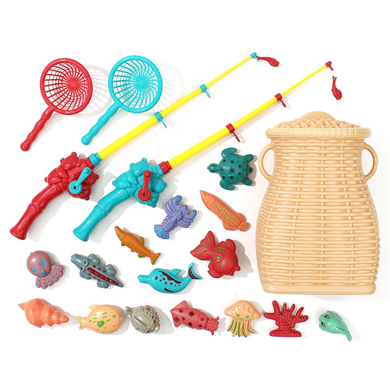 Fishing Basket Toy Set Educational Children Summer... – Grandado