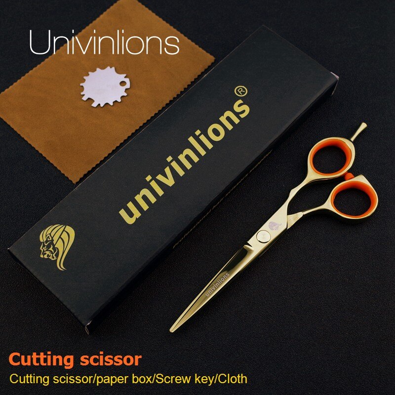 5.5 golden scissors hair scissors gold shears cabe... – Grandado