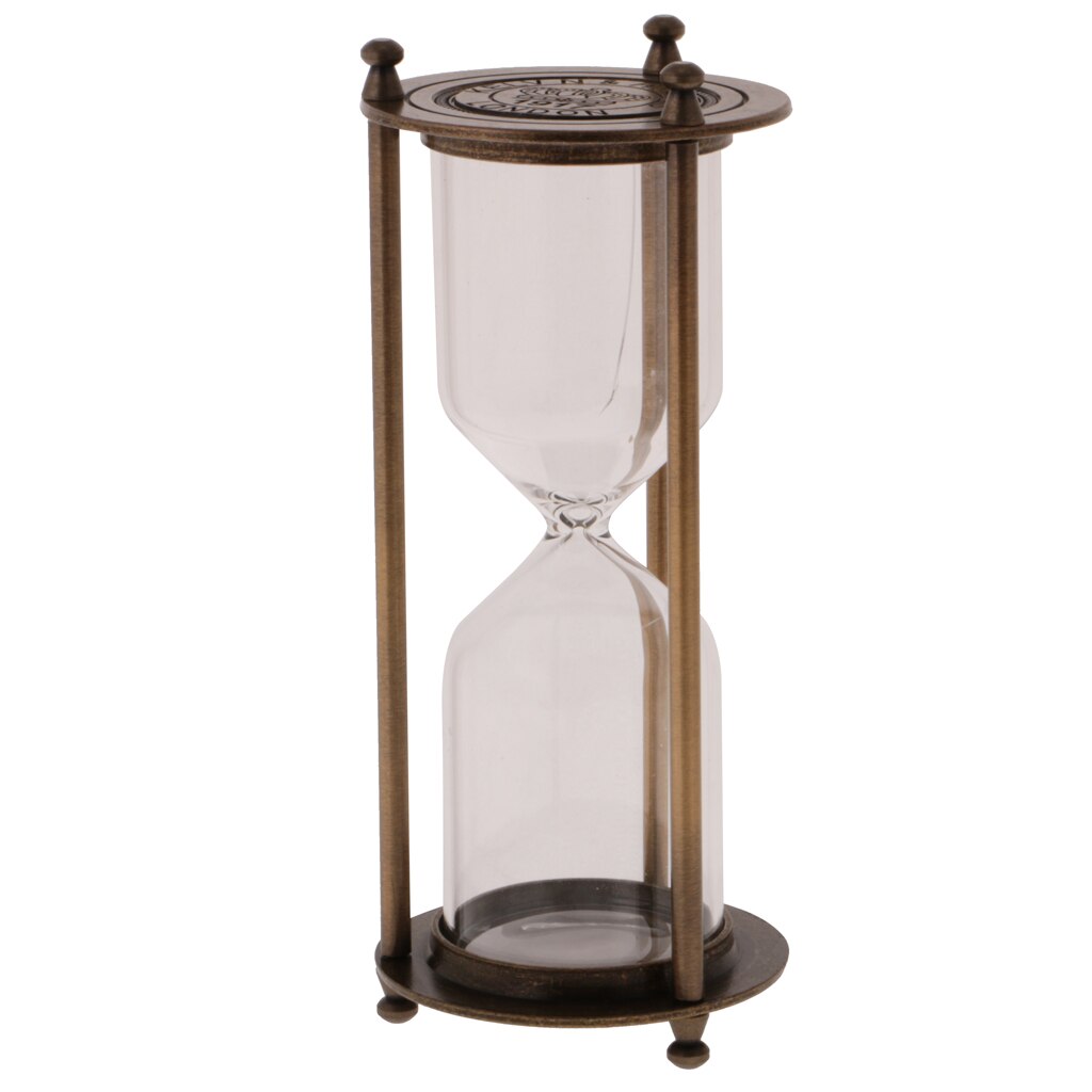 1Pc Retro Metal Frame Empty Hourglass Sandglass Sa... – Grandado