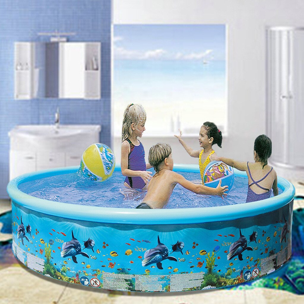 48" Inflatable Swimming Pool Blow Up Pool for Fami... – Grandado