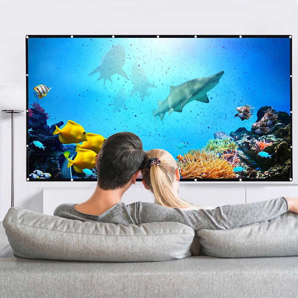 120-inch Projector Screen Anti-Crease Foldable Ind... – Grandado