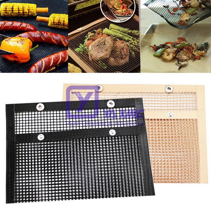 Brown Non-Stick Mesh Grilling Bag Outdoor Picnic T... – Grandado
