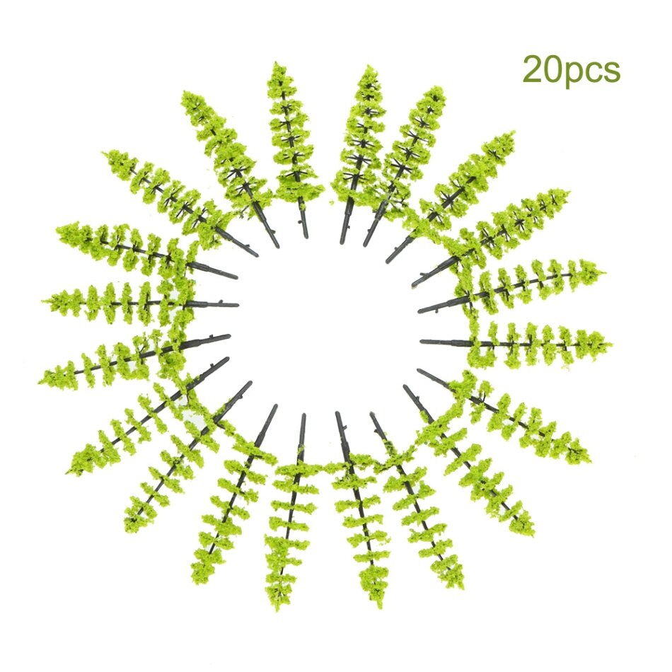 20pcs Ho Scale Plastic Miniature Model Trees For B... – Grandado