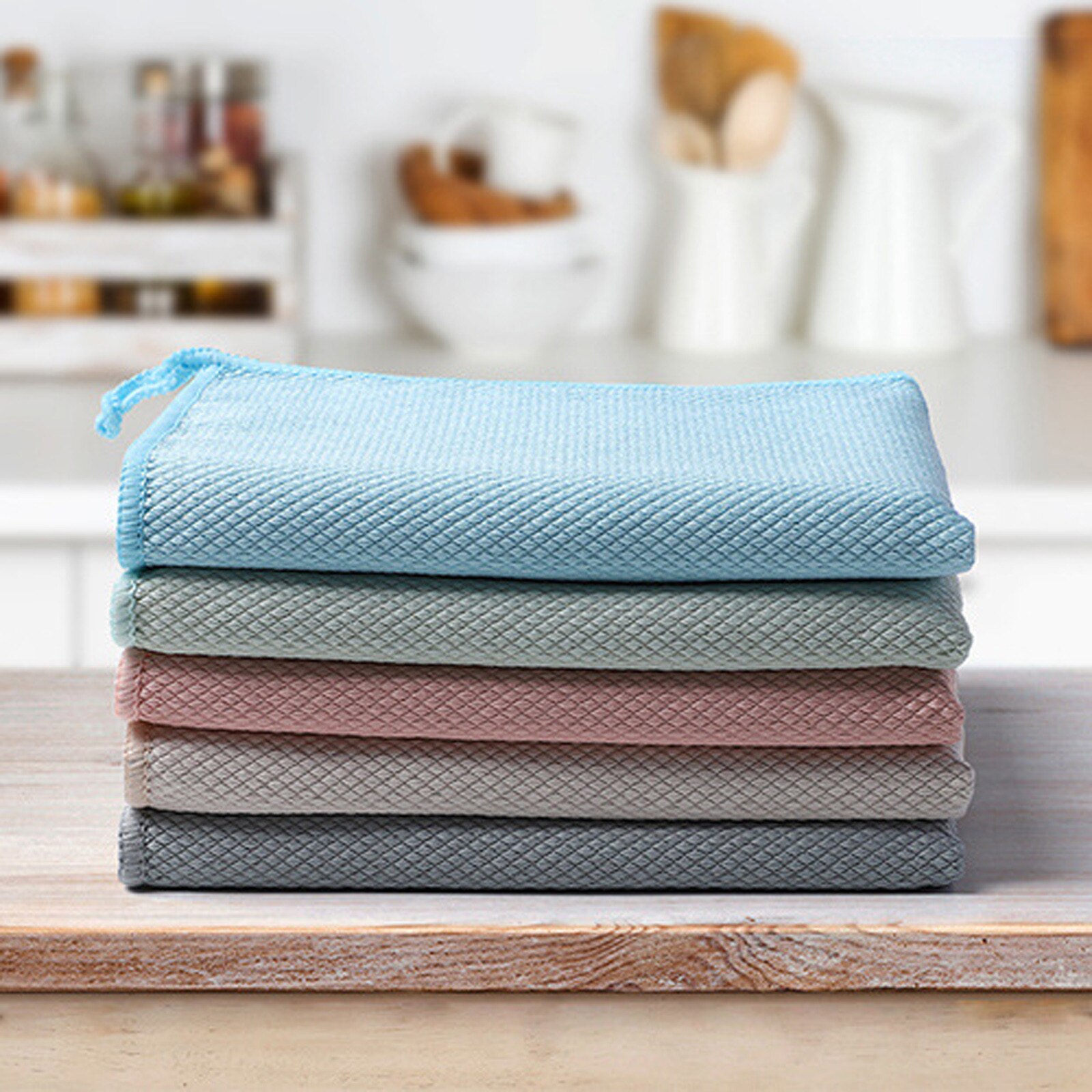 5Pc Microfiber Cleaning Dish Doeken Voor Wassen Ge... – Vicedeal