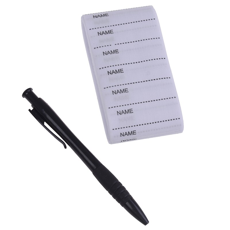 100pcs White Name Label Washable Iron on Labels Ca... – Vicedeal