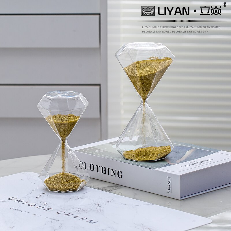 Nordic modern minimalist geometric glass golden ho... – Grandado