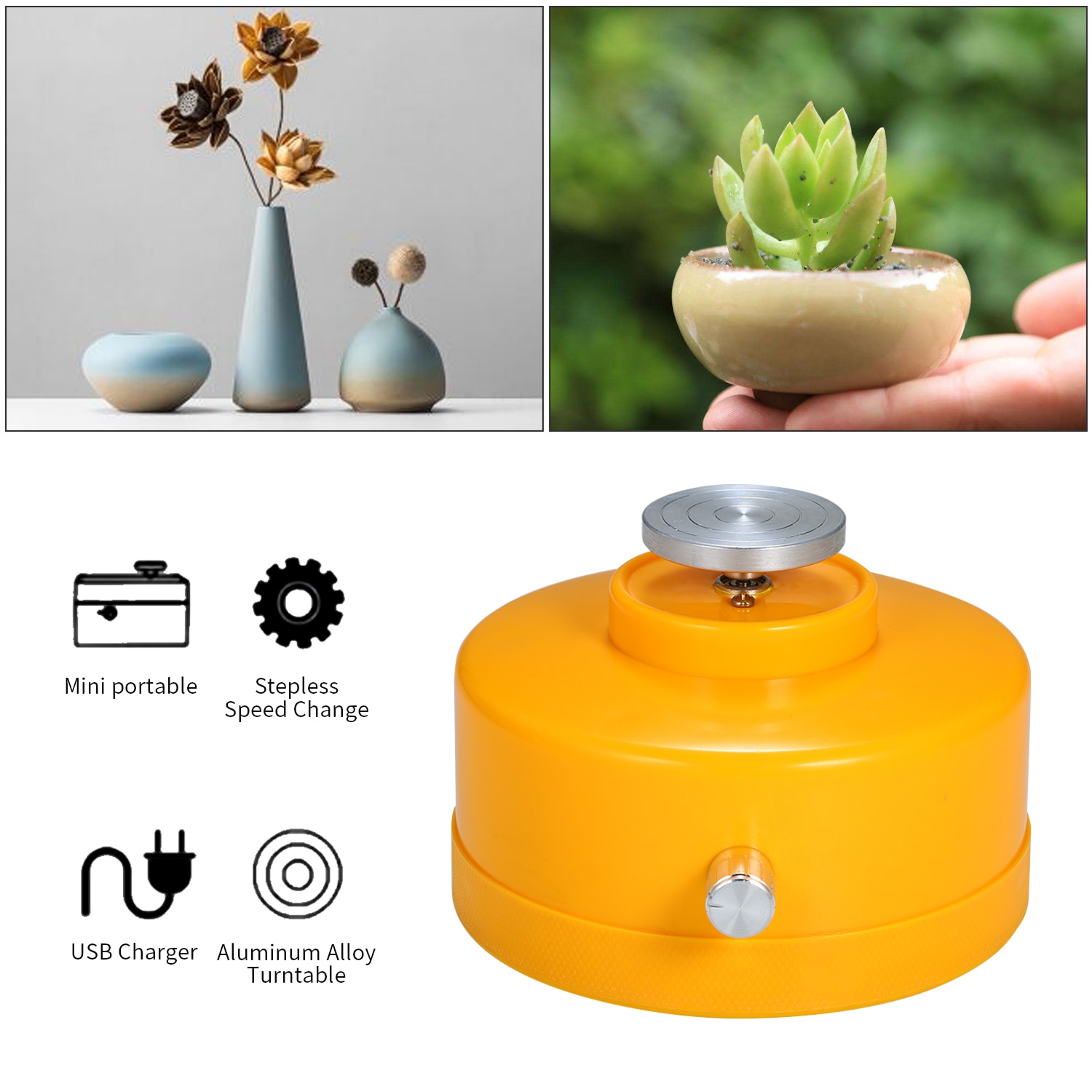 Elektrische Aardewerk Wiel Machine USB Mini Aardew... – Grandado