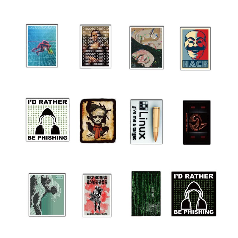 50Pcs Computer Programming Hacker Sticker Laptop R... – Grandado