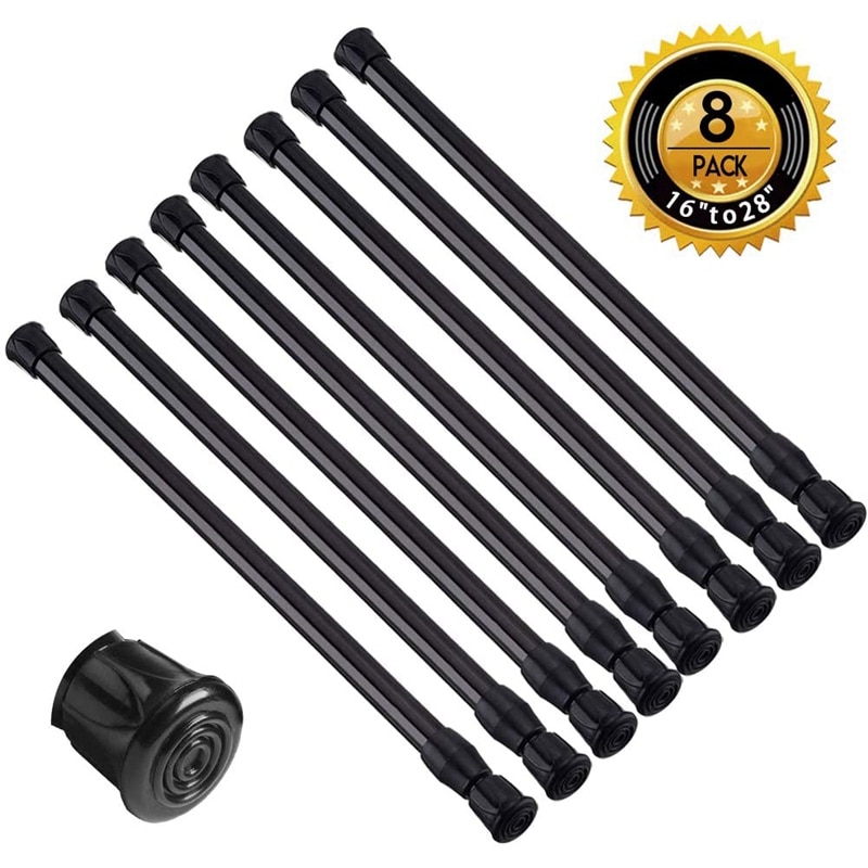 8 Pack Small Short Spring Tension Rods 15.7 inch t... – Grandado