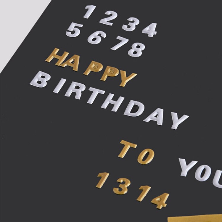 Golden and Silver Alphabet Digital 3D Bubble Stick... – Grandado