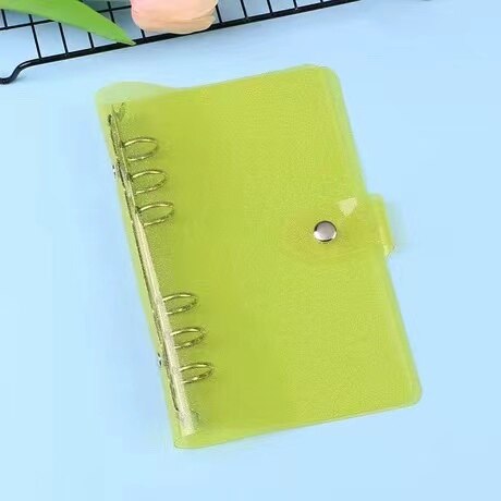 A6 PVC Binder Clear Refillable 6-Ring Notebook Cov... – Grandado