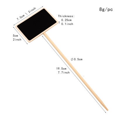 1 Pc Mini Wooden Chalkboard Plant Markers Blackboa... – Grandado