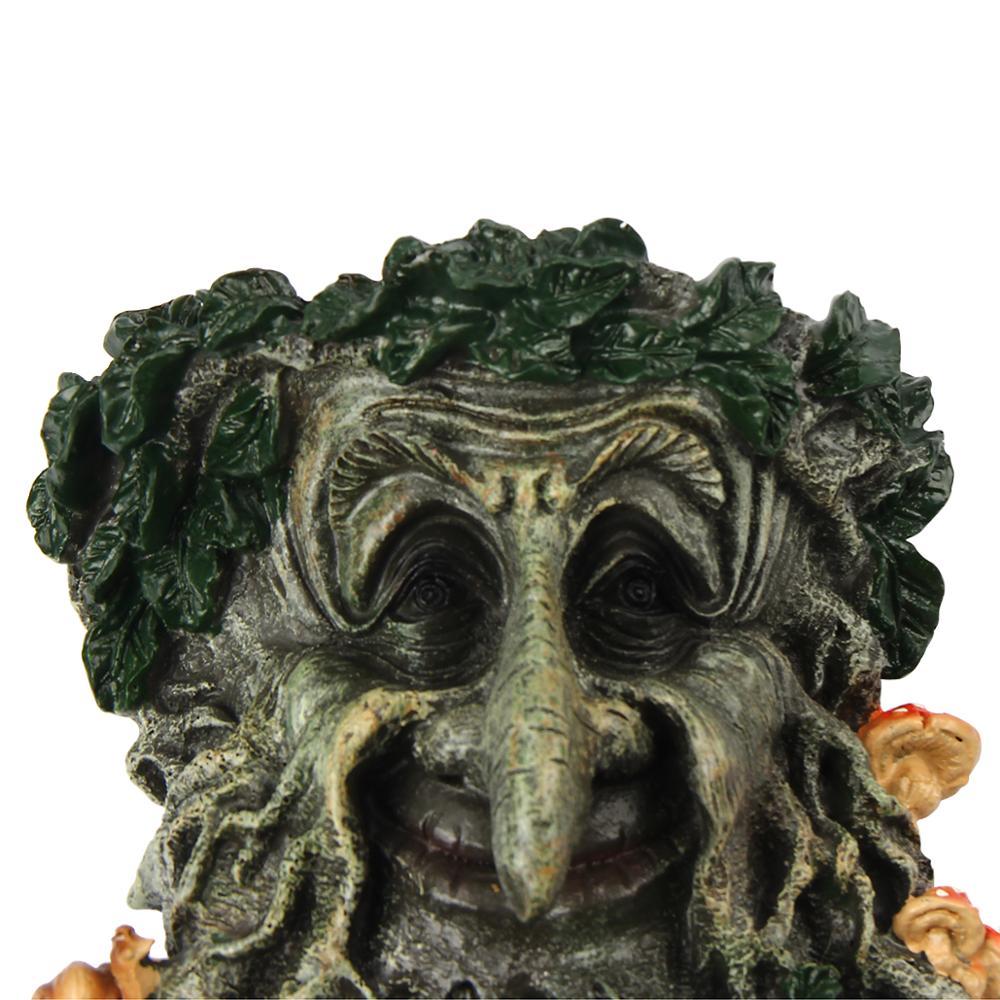 Resin Statue Tree Smiling Face Sculpture For Outdo... – Grandado
