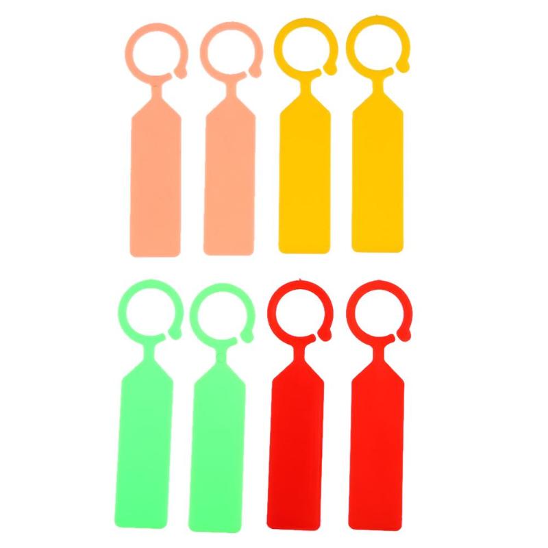 50pcs/Lot Ring Plastic Plant Seed Label Pot Marker Stake Nursery Garden ...