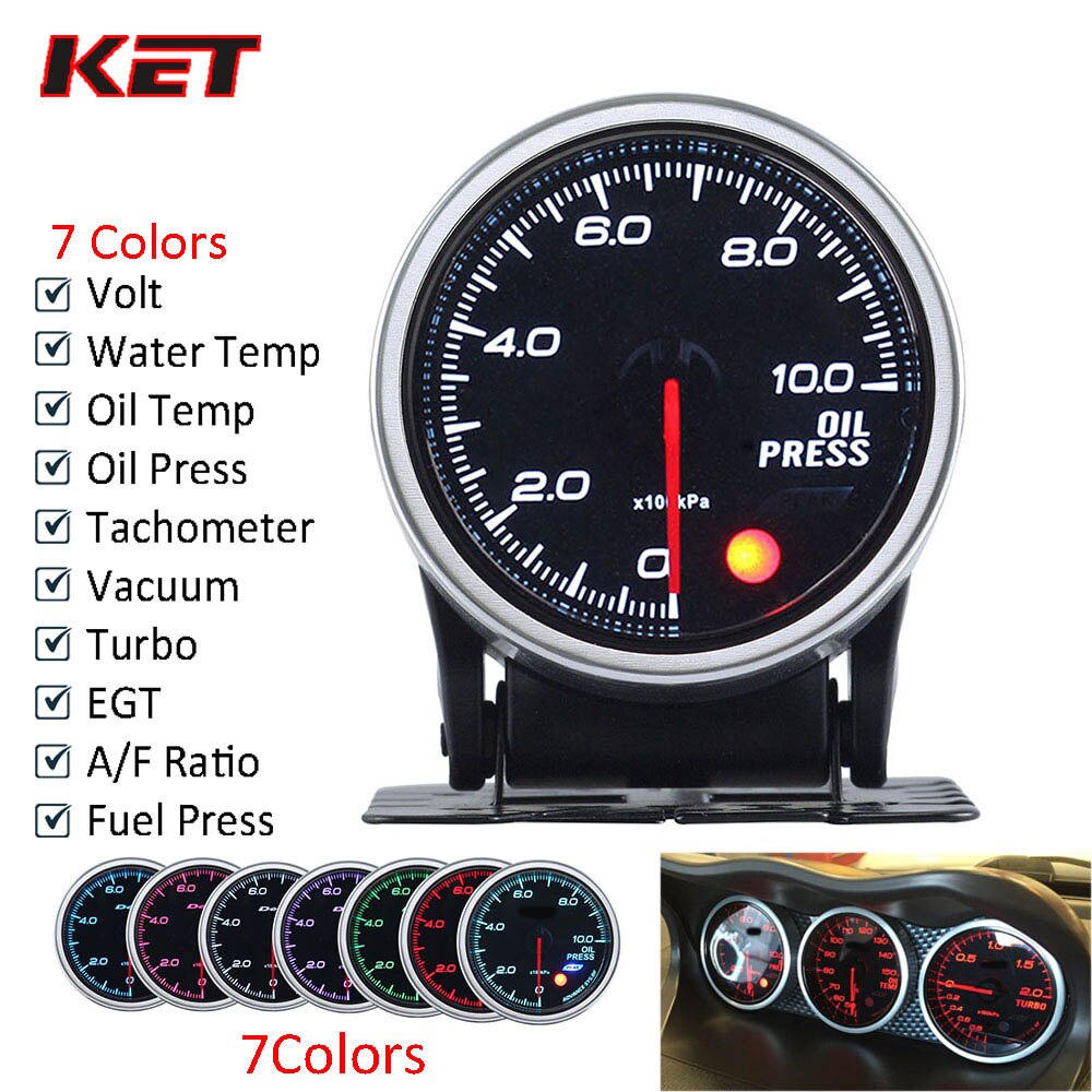 2 Inch 52Mm Auto Gauge Meter Ext Temp Turbo Boost ... – Grandado