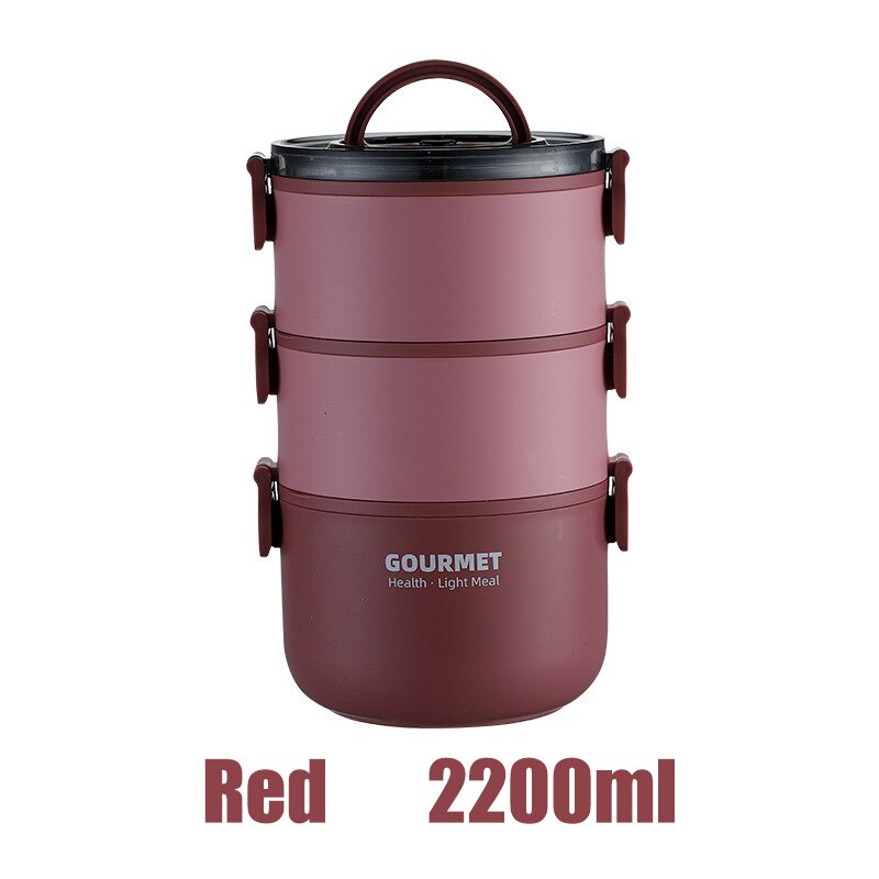 3-layer Sealed Stainless Steel Insulated Lunch Box... – Vicedeal