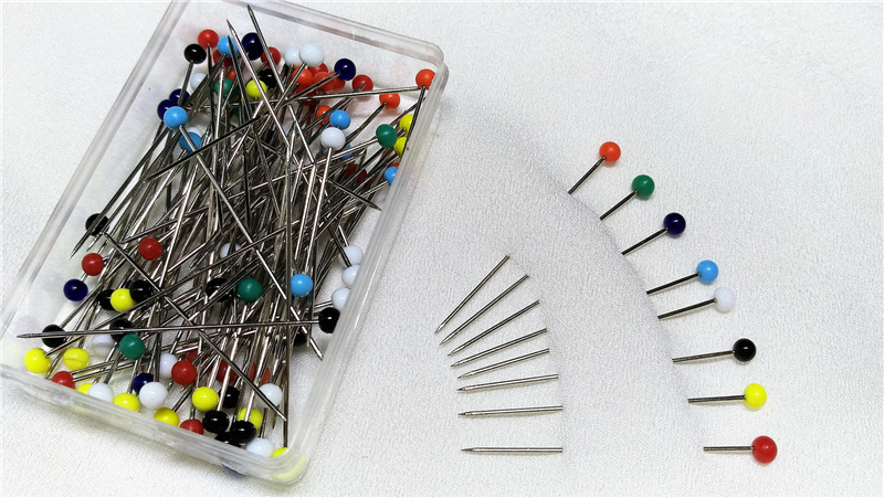 38mm Sewing Needles colored glass head bead pin st... – Grandado