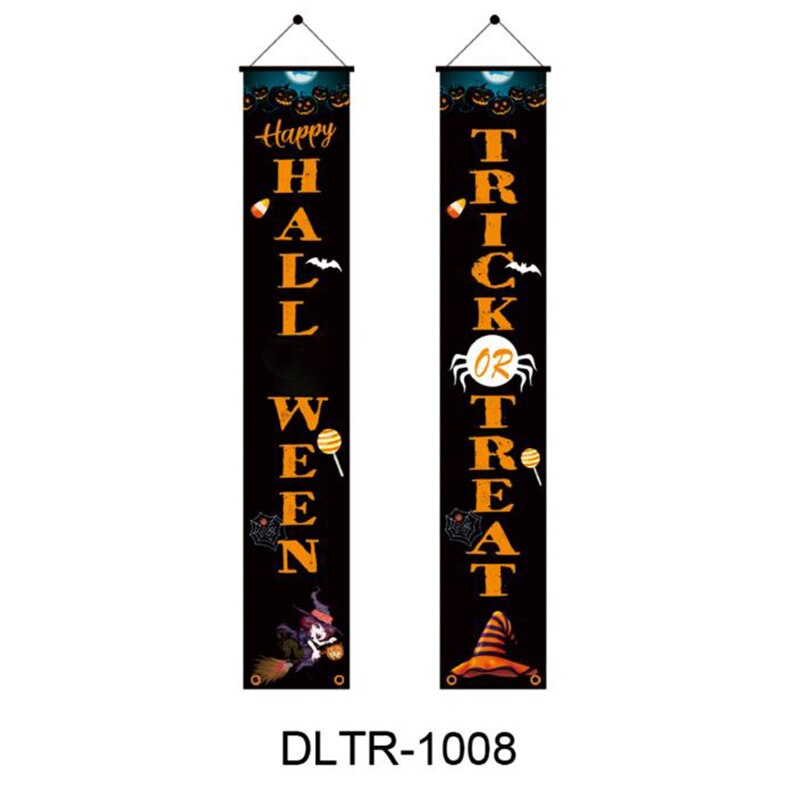 Halloween Banner Trick or Treat Home Door Sign Par... – Grandado