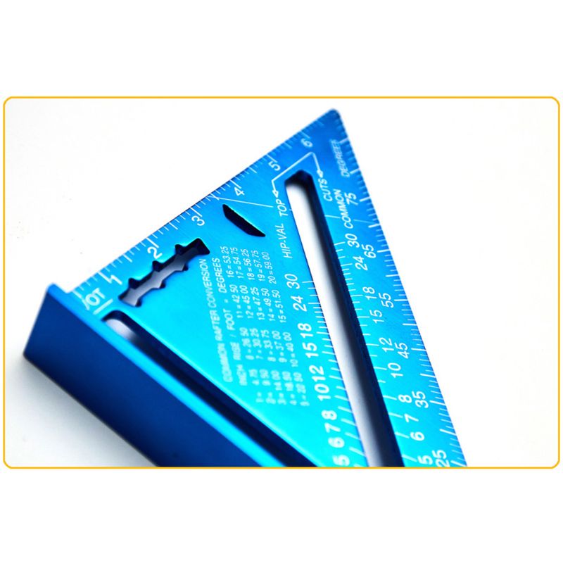 Angle Ruler 7 inch Aluminum Alloy Measuring Ruler ... – Grandado