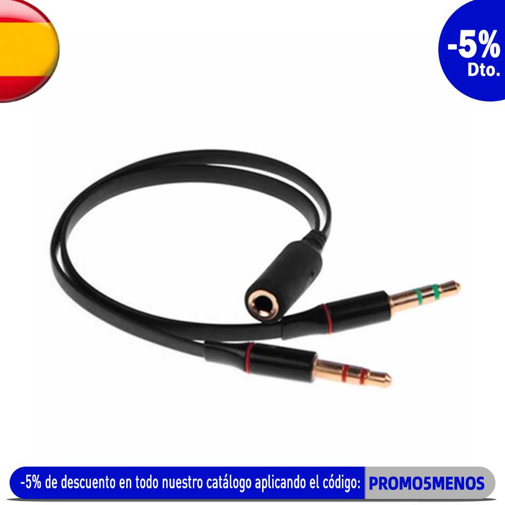 TRRS 3.5mm Female Jack to 2 TRS Dual AUX Male Mic ... – Vicedeal